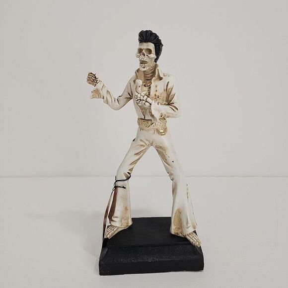 Holiday | Novogratz Halloween Skeleton Elvis Figurine Statue Tabletop ...